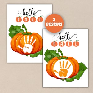 Fall Handprint Art, Autumn Handprint Craft, Toddler Handprint ...