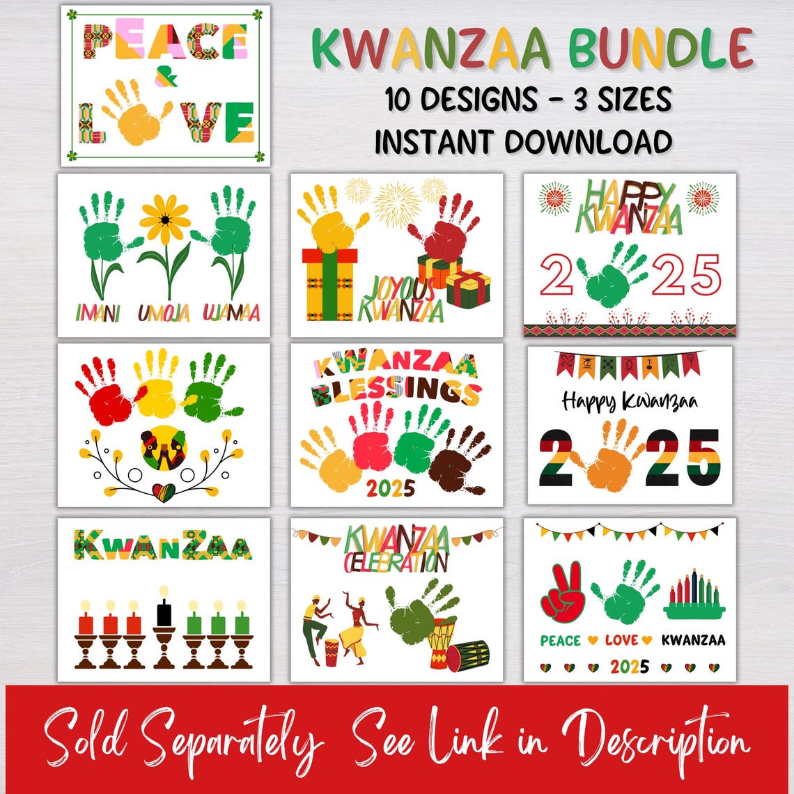 Kwanzaa Handprint Craft, Kwanzaa Handprint Art, Handprint Activity ...