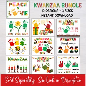 Kwanzaa Handprint Craft, Kwanzaa Handprint Art, Handprint Activity ...