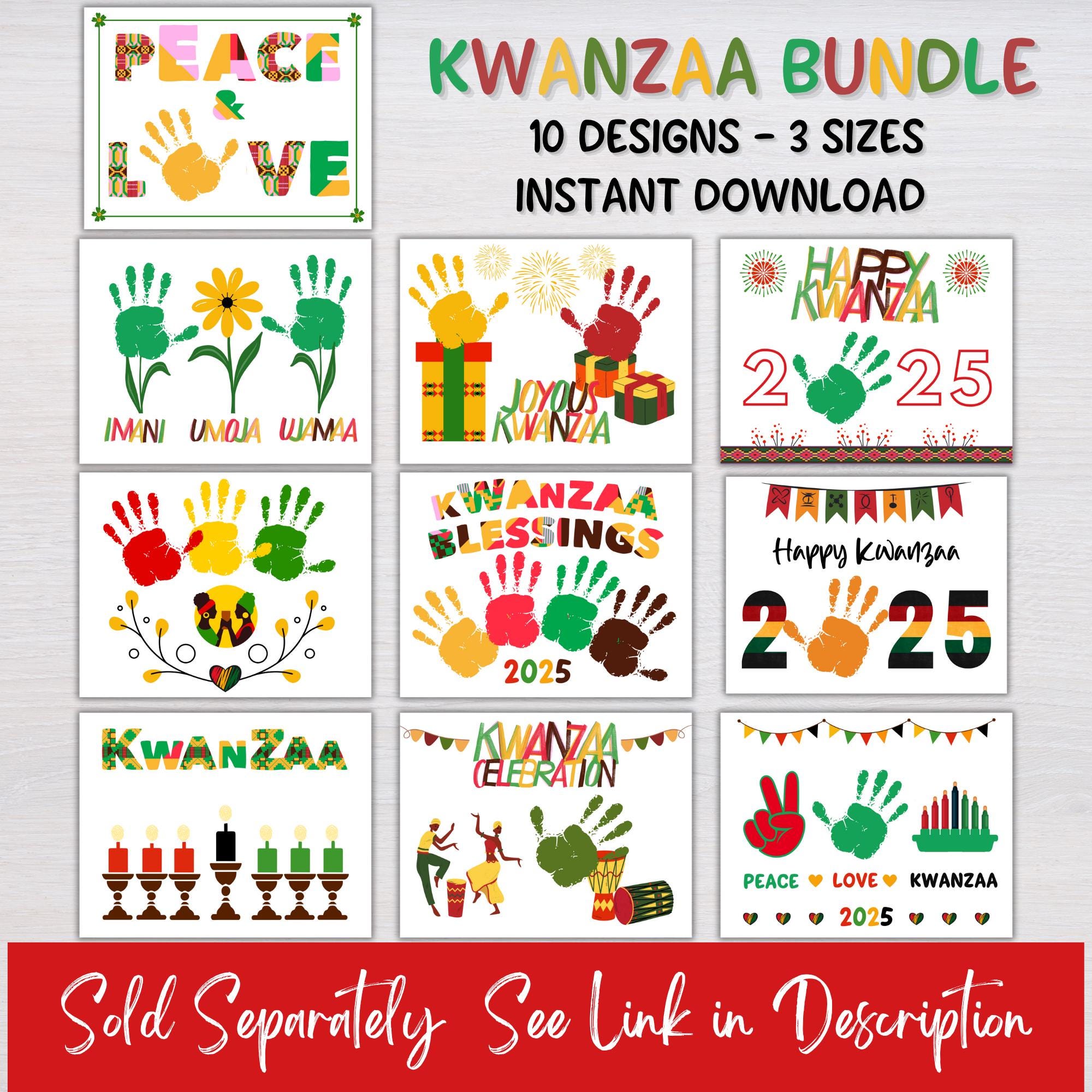 Kwanzaa Handprint Craft, Kwanzaa Handprint Art, Handprint Activity ...