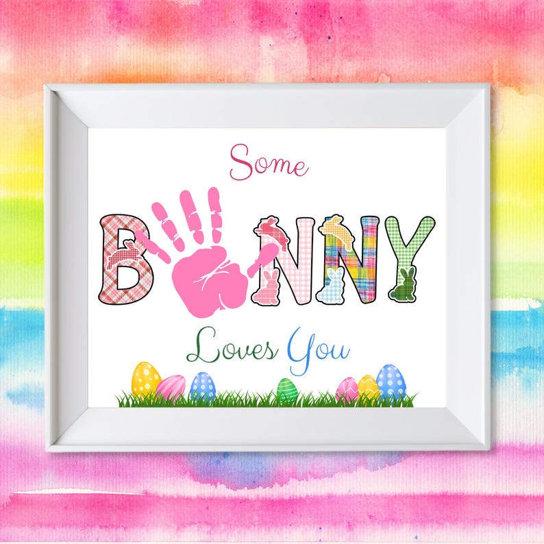 Easter Handprint Art, Footprint Craft, Easter Keepsake, Toddler ...