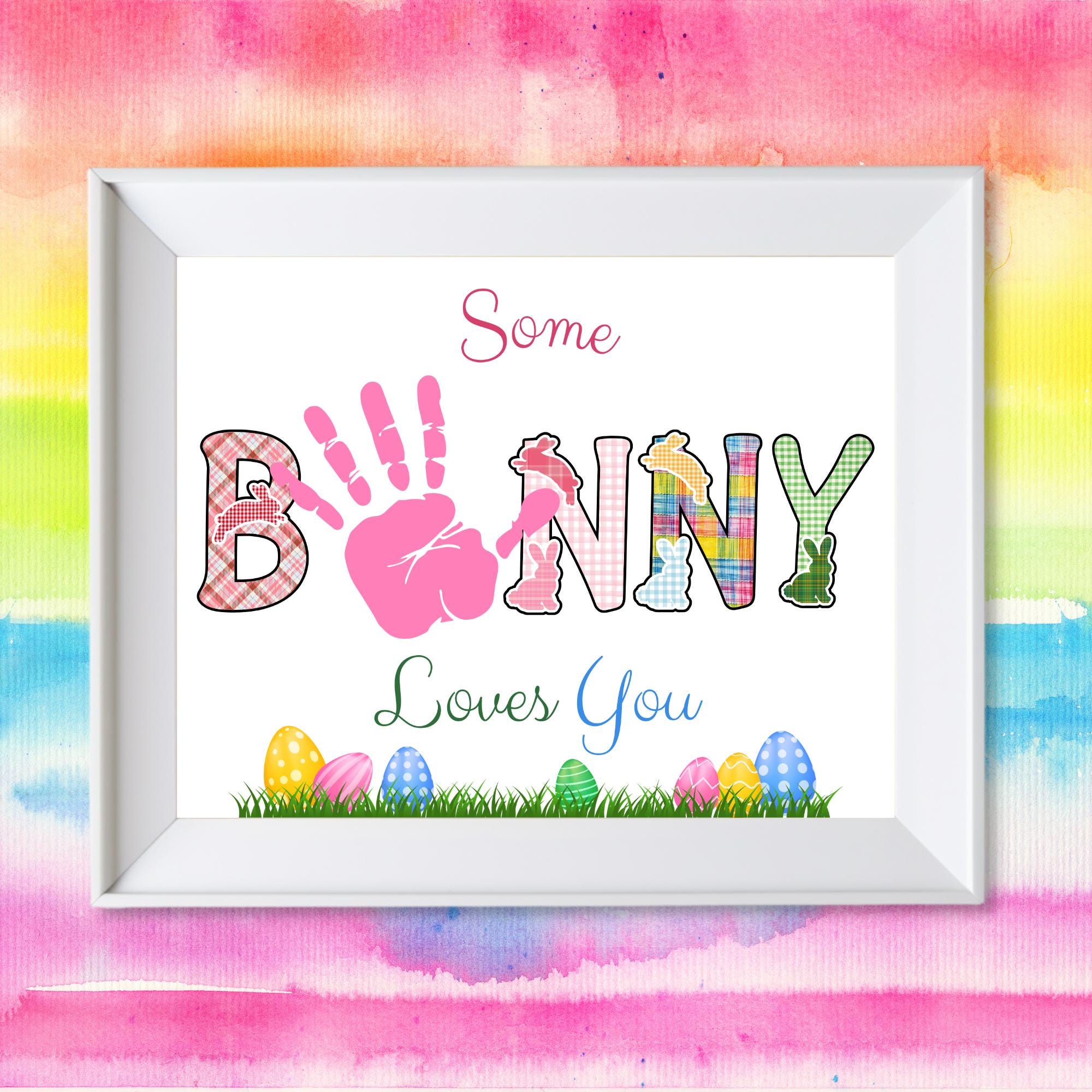 Easter Handprint Art, Footprint Craft, Easter Keepsake, Toddler ...