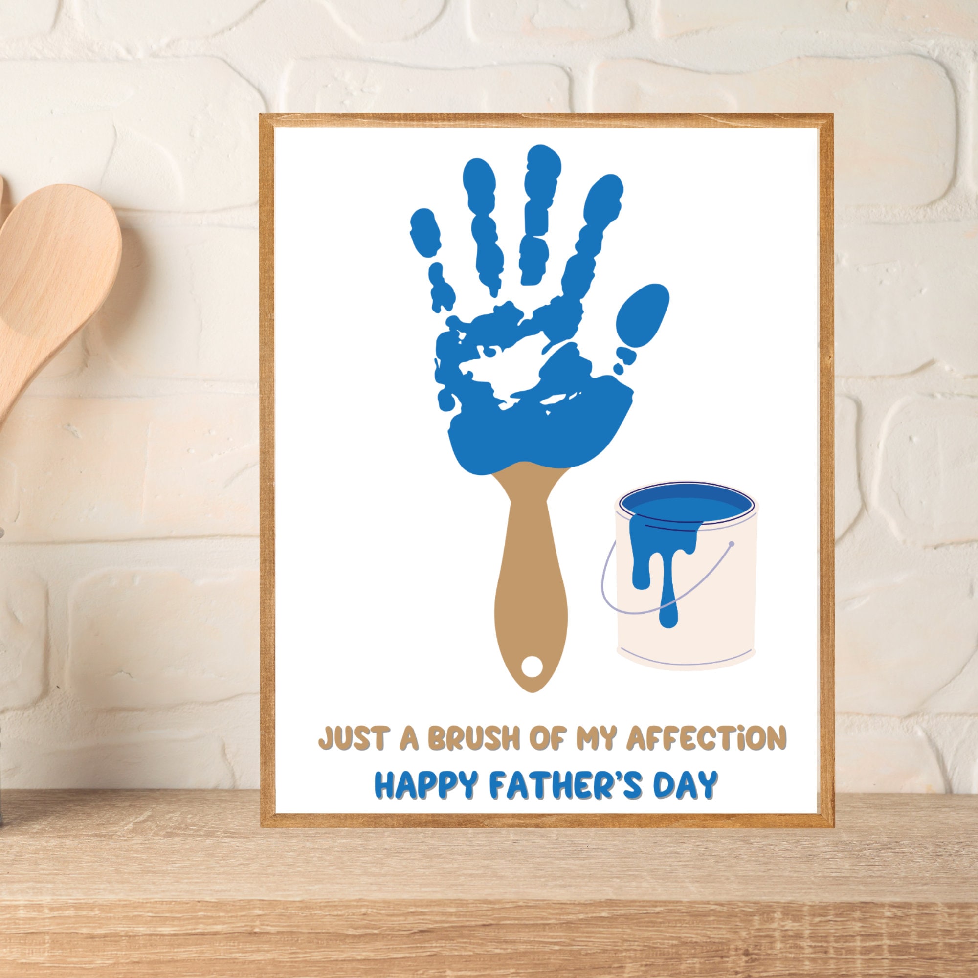 Father's Day Handprint Craft, Preschool Kids Baby Toddler Activity ...