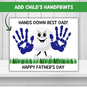 Father's Day Handprint Craft, Toddler Handprint, Preschool Activity ...