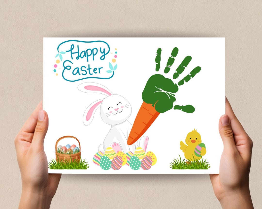 Easter Handprint Craft, Handprint Art, Easter Keepsake, Baby Handprint ...
