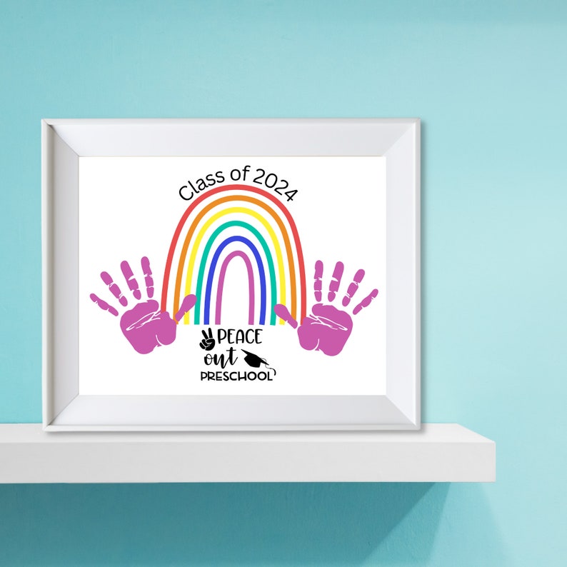 Preschool Handprint Art Craft, Last Day of Preschool, Preschool ...