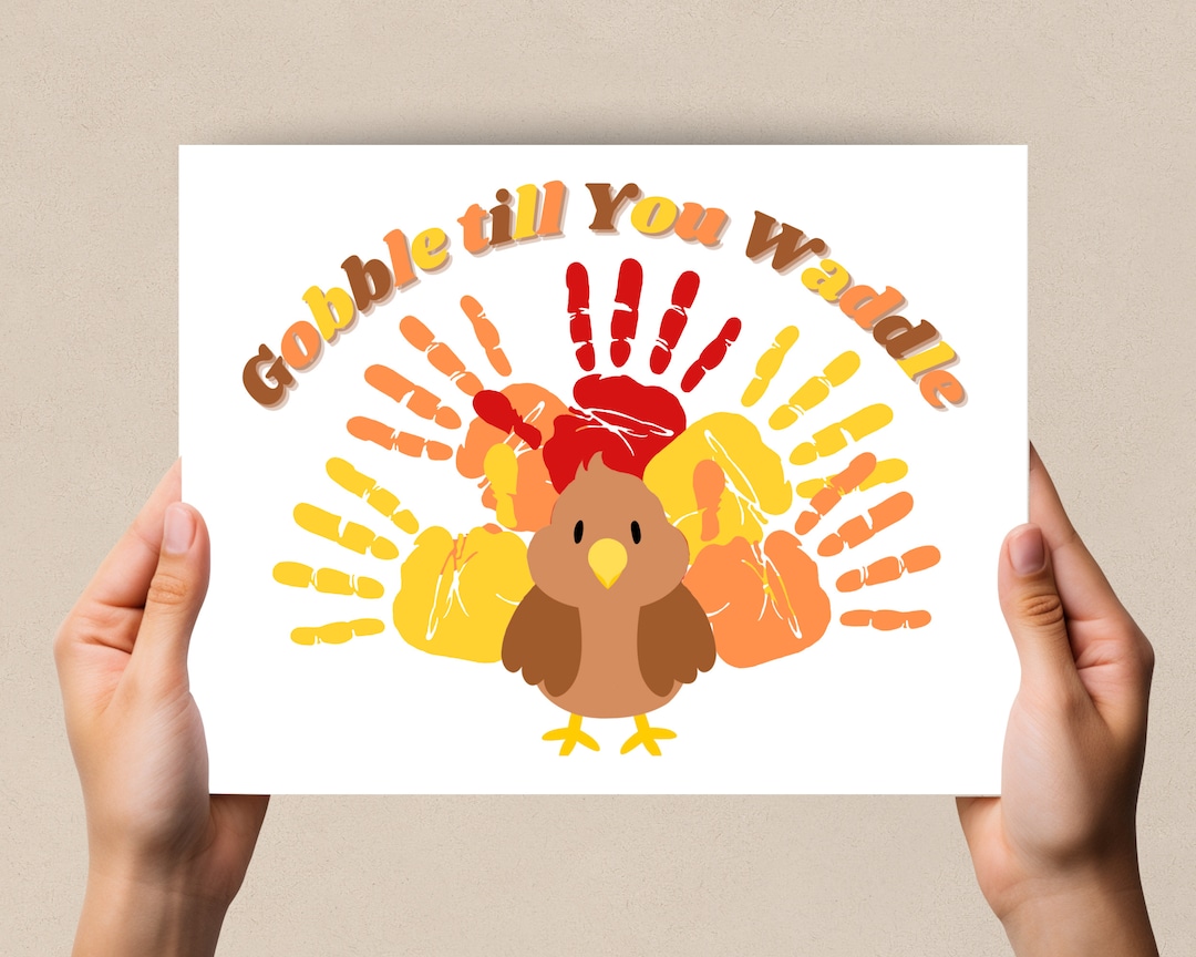 Thanksgiving Handprint Craft, Preschool Activity Baby Toddler ...