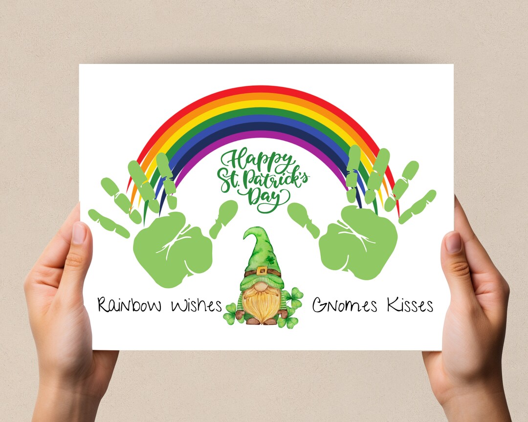 St Patrick's Day Handprint Art, St Patrick's Day Handprint Craft ...
