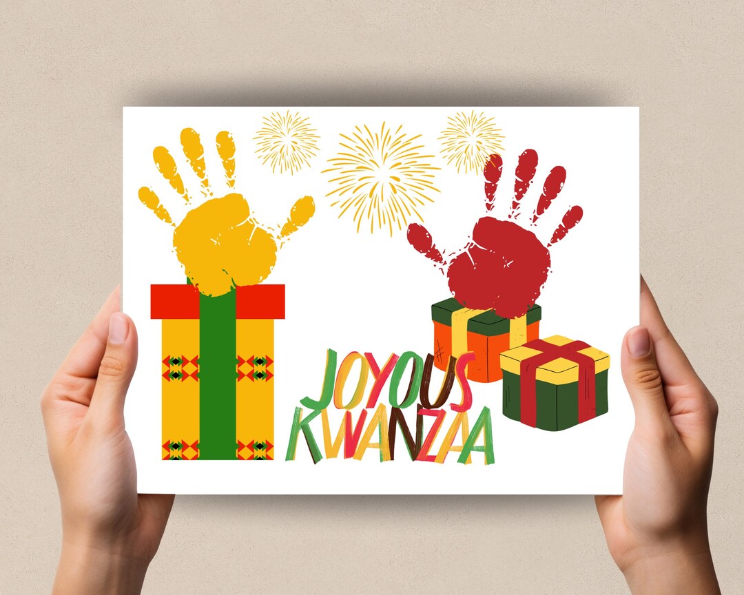 Kwanzaa Handprint Craft, Kwanzaa Handprint Art, Handprint Activity ...