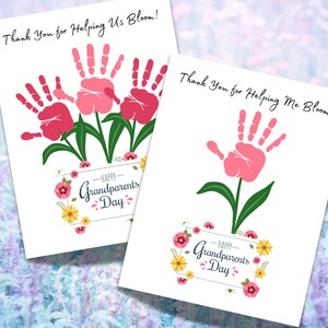 Grandparent Day Handprint Art Bundle, Handprint Craft, Preschool ...