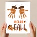 Fall Handprint Art, Acorn Handprint Craft, Preschool Activity for ...