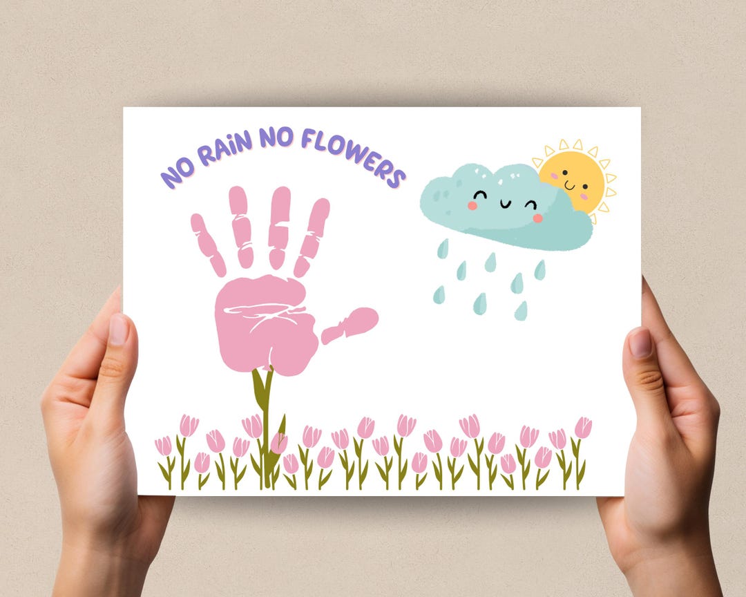 Spring Handprint Craft, Spring Handprint Art, Handprint Activity, Baby ...