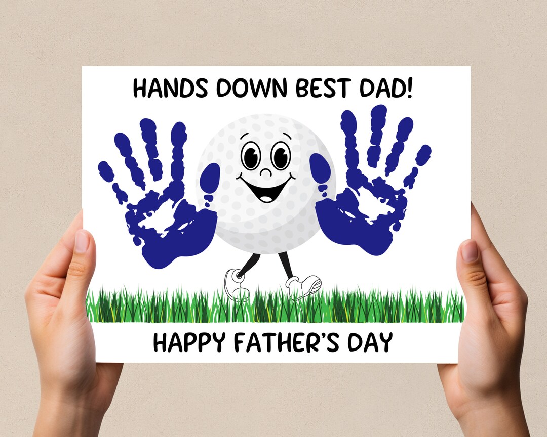 Father's Day Handprint Craft, Toddler Handprint, Preschool Activity ...