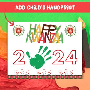 Kwanzaa Handprint Craft, Kwanzaa Handprint Art, Handprint Activity ...