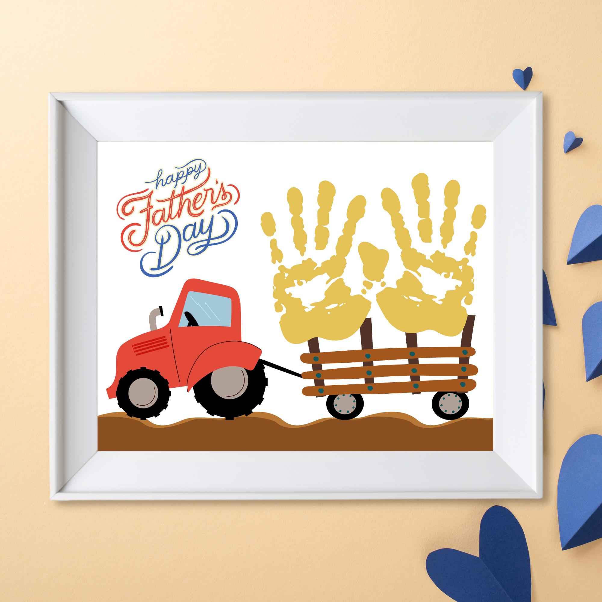 Father's Day Handprint Craft, Preschool Activity, Toddler Handprint ...