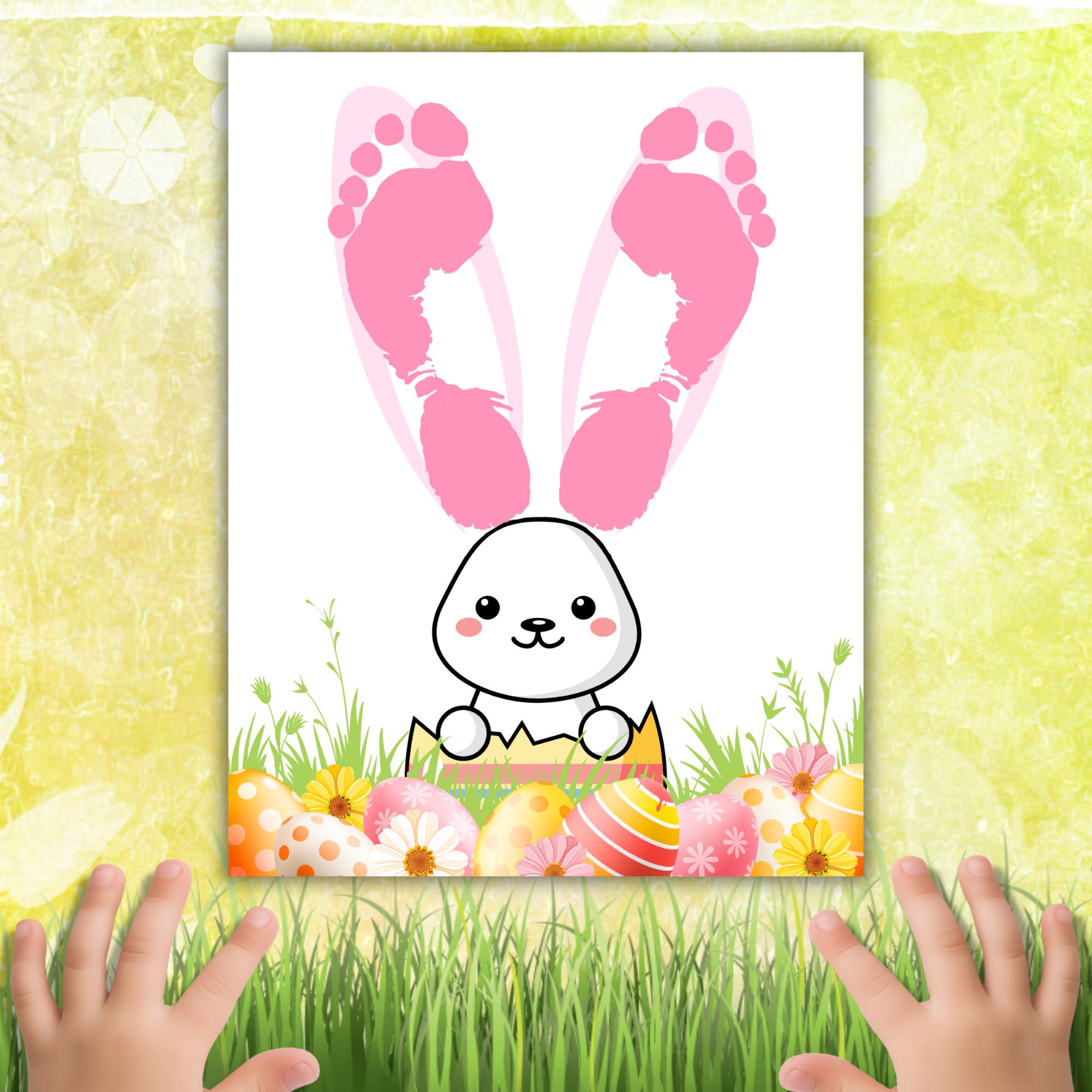 Easter Handprint Craft, Footprint Art, Toddler Footprint, Preschoolers ...