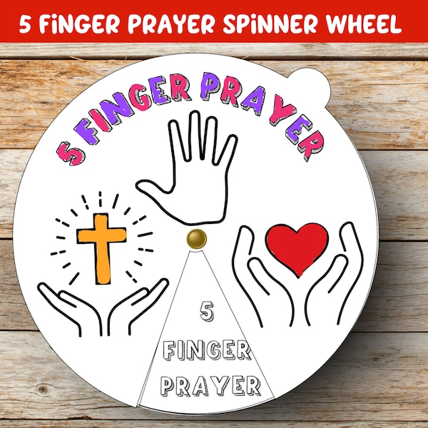 Five Finger Prayer Craft - Etsy