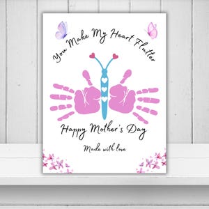 Mother's Day Handprint, Handprint Craft, Printable Activity for Babies ...