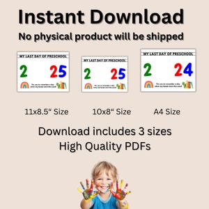 Last Day Preschool Handprint Art, Preschool Craft, Preschool Keepsake ...