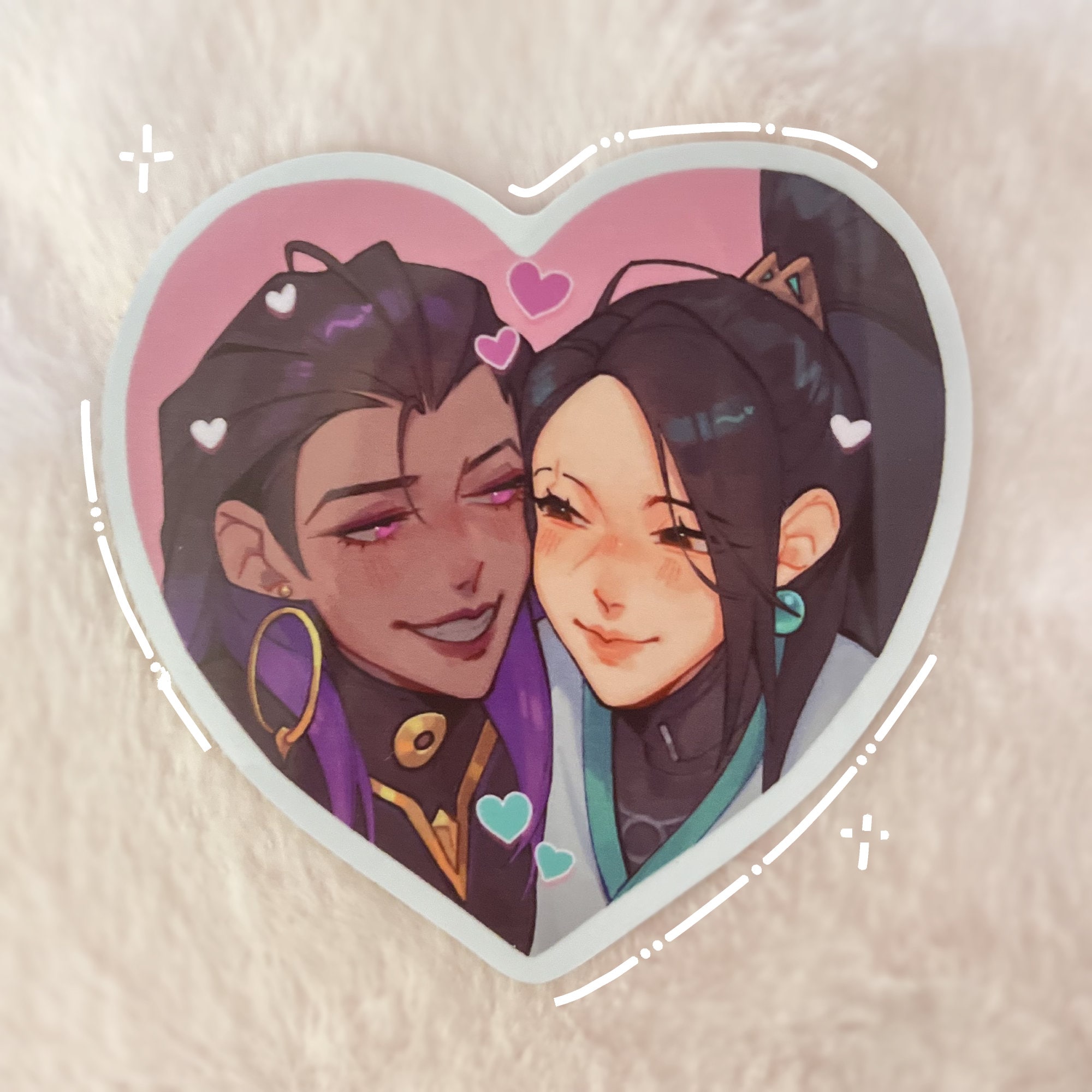 VALORANT REYGE Sage, Reyna 2 Heart Shaped Pin & Sticker - Etsy