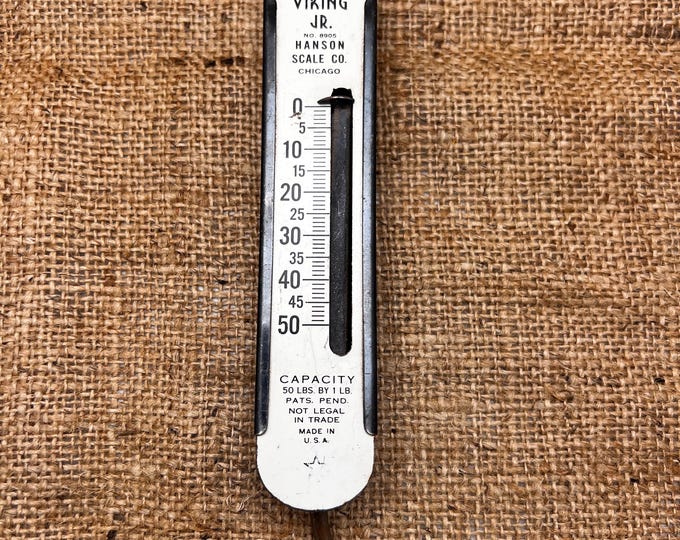 Vintage VIKING JR. No. 8905 HANSON Scale Co. Hanging Scale With Hooks ...