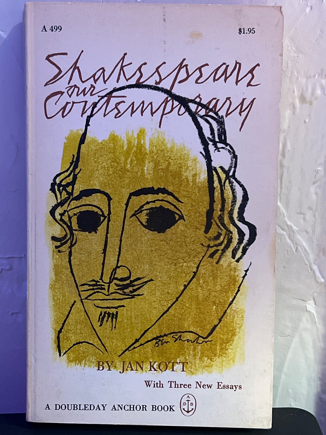 1964 Shakespeare Our Contemporary by Jan Knott Paperback Book - Etsy