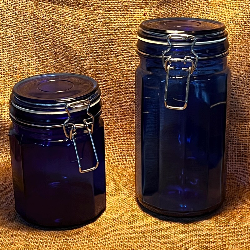 Cobalt Blue Jar - Etsy