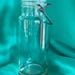 Antique Clamp Old Glass Jar Tall and Slim With BUBBLES and STRAW LINES ...