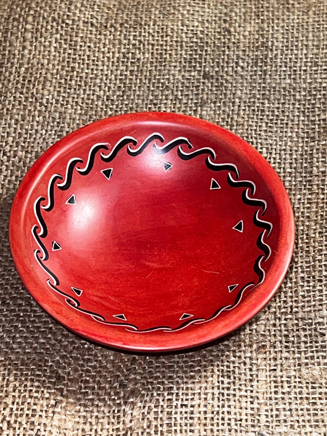 SOAPSTONE RED DISH for Soap Rings Coins Salt Spices Simplicity Native ...
