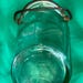 Antique Clamp Old Glass Jar Tall and Slim With BUBBLES and STRAW LINES ...