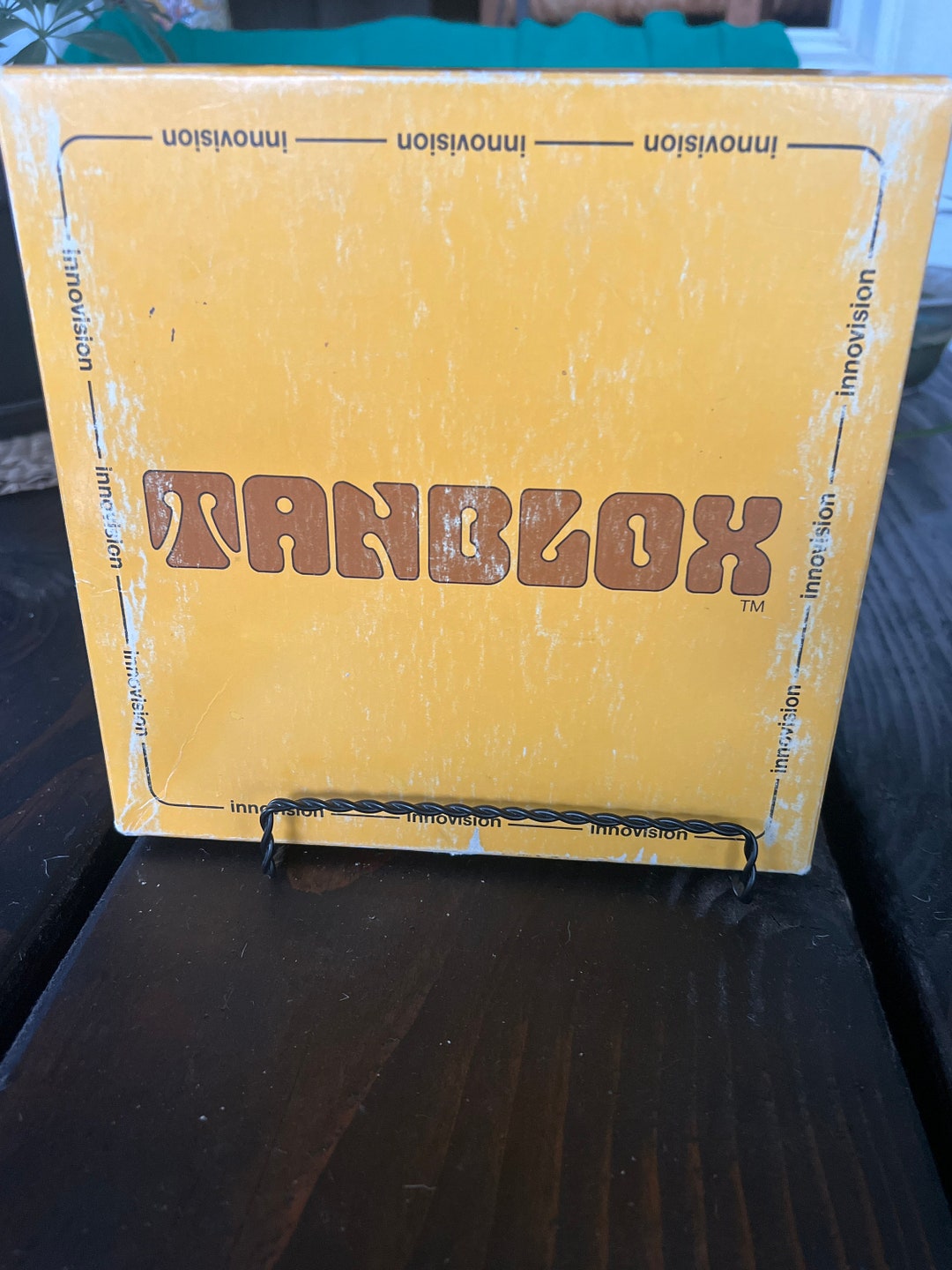 Vintage Wooden Tangram Game in Original Box With Original Instructions ...