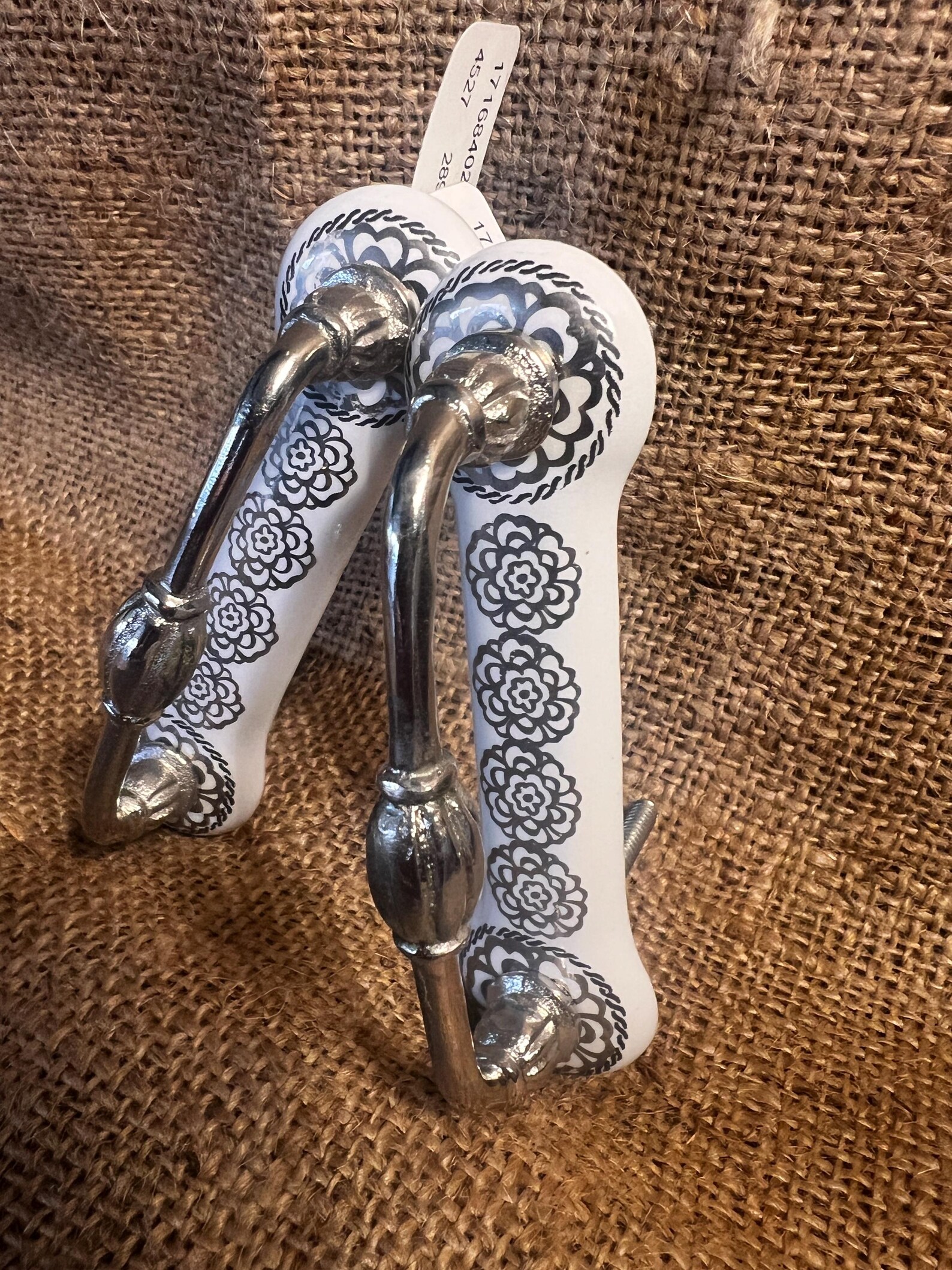 DRAWER Cabinet 2 HANDLE/PULLS Beautiful Porcelian With Pretty ...
