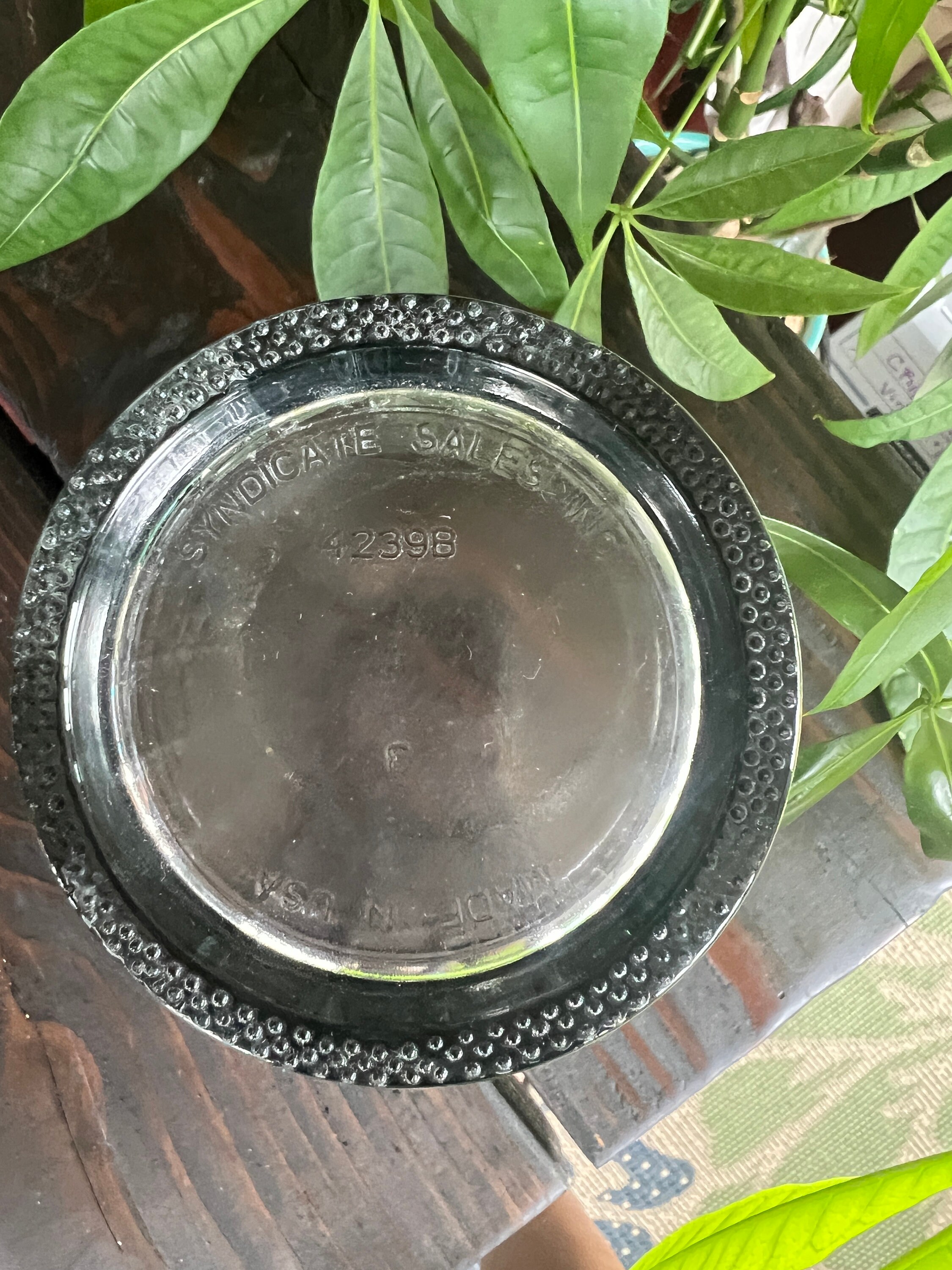 Vintage Heavy Bubbled Pressed Glass Flower Vase Syndicate - Etsy