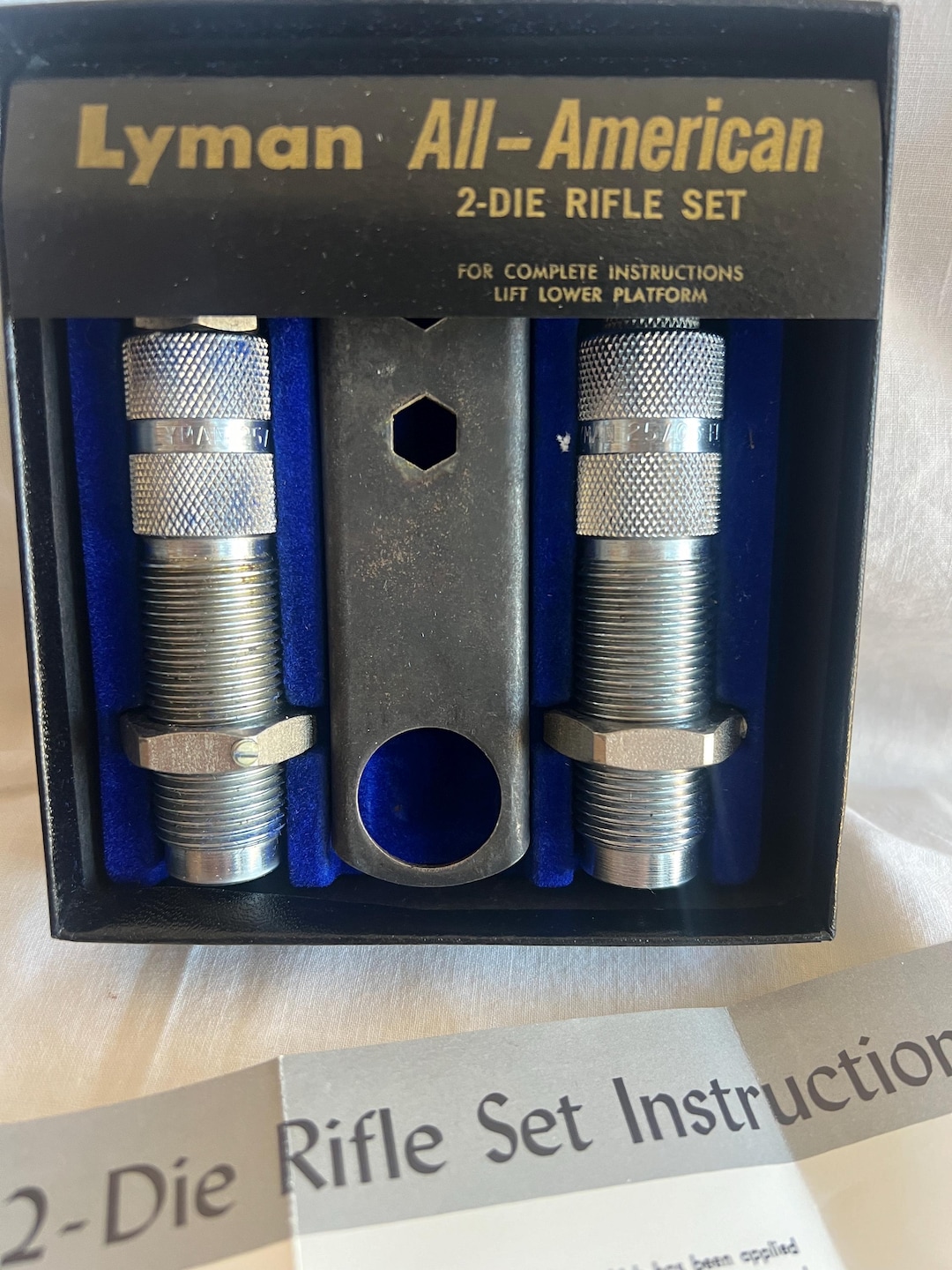 Lyman RELOADING DIES Rifle Set All American Like New in Box With ...