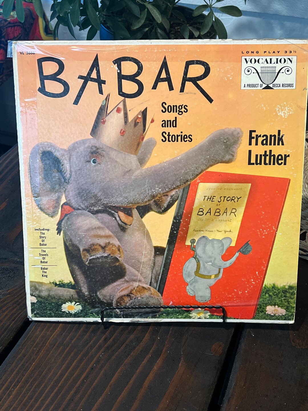 Frank Luther Babar Songs and Stories Vintage Vinyl Record - Etsy