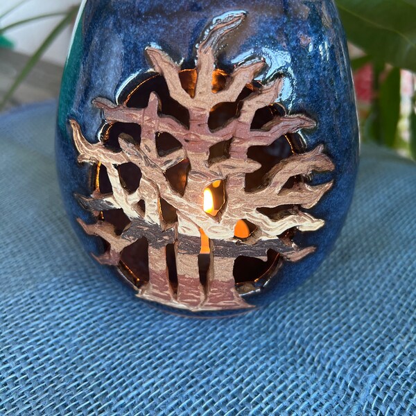 Pottery Luminary - Etsy