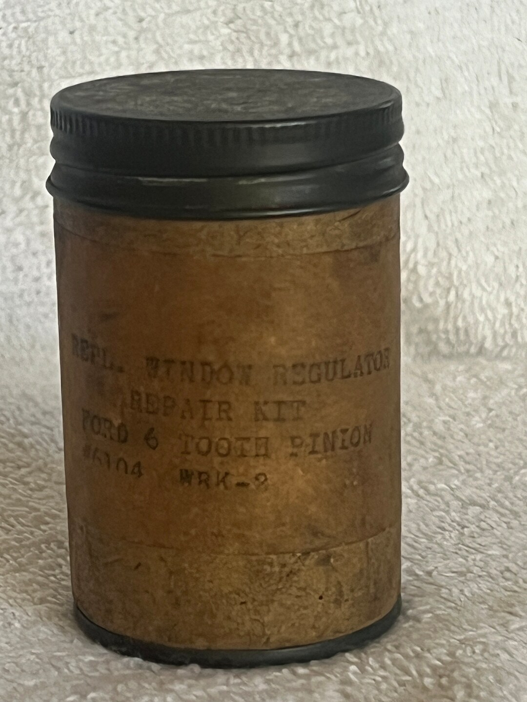 Old 1940s Cardboard and Tin Canister. Cool Little Piece for a FORD ...