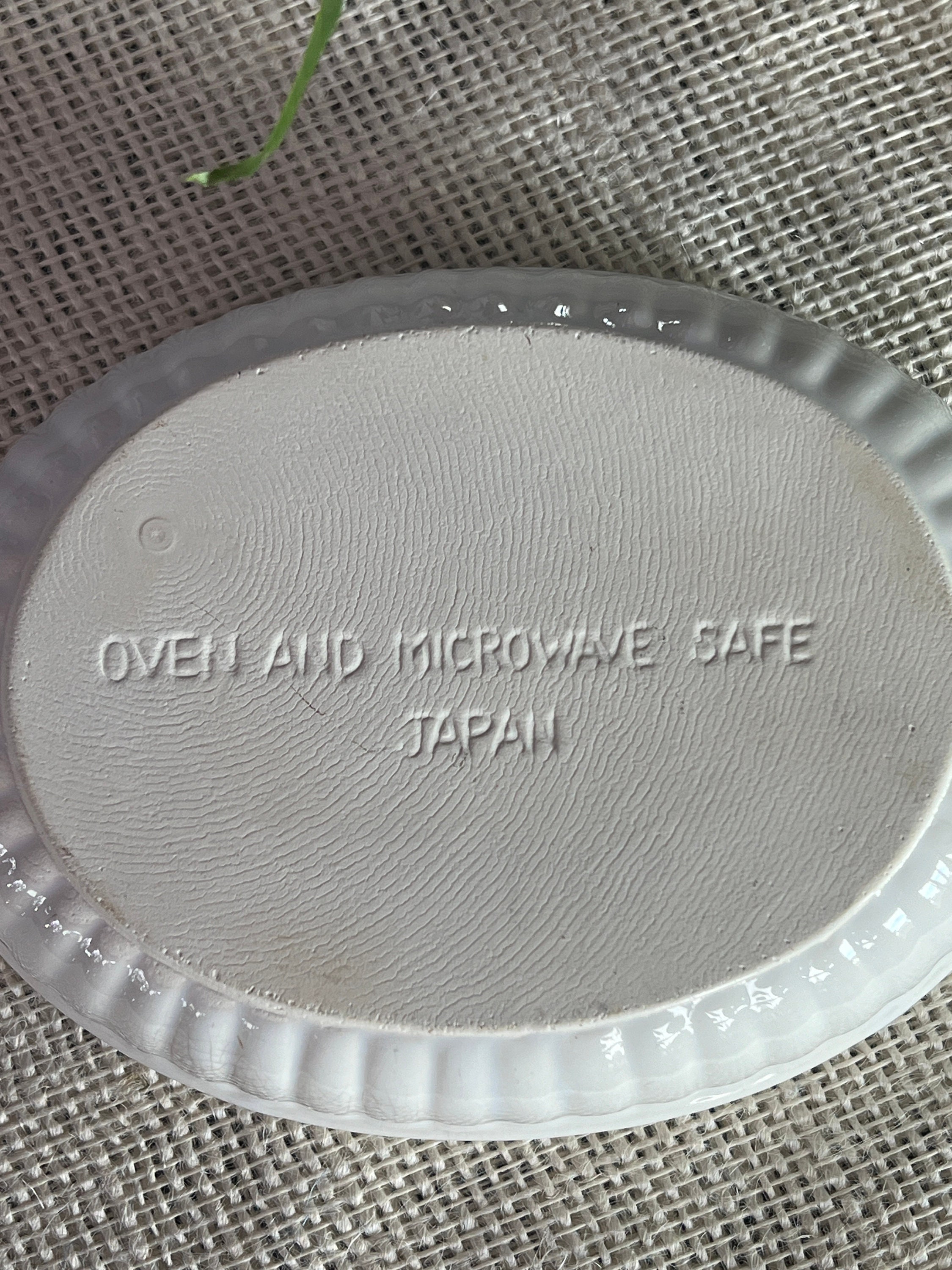 Vintage White Fluted Fluted Handle Oval Baking Dish - Etsy