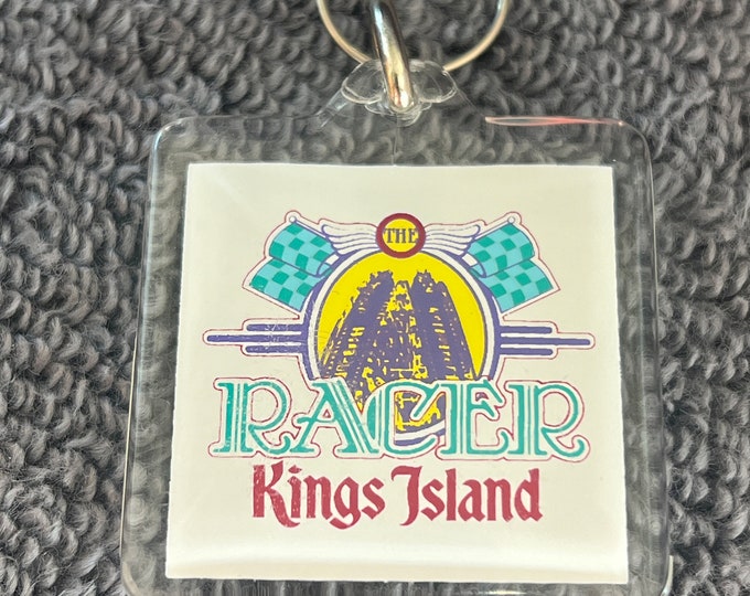 Vintage Paramount Kings Island the RACER Rare Keychain 1970s Collector ...