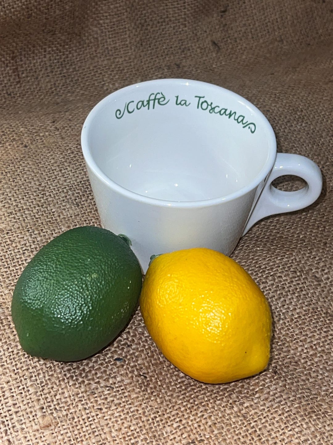 CAFFE La TOSCANA ITALIAN White Coffee Hot Tea Lemon Honey Mug 10oz Cute ...