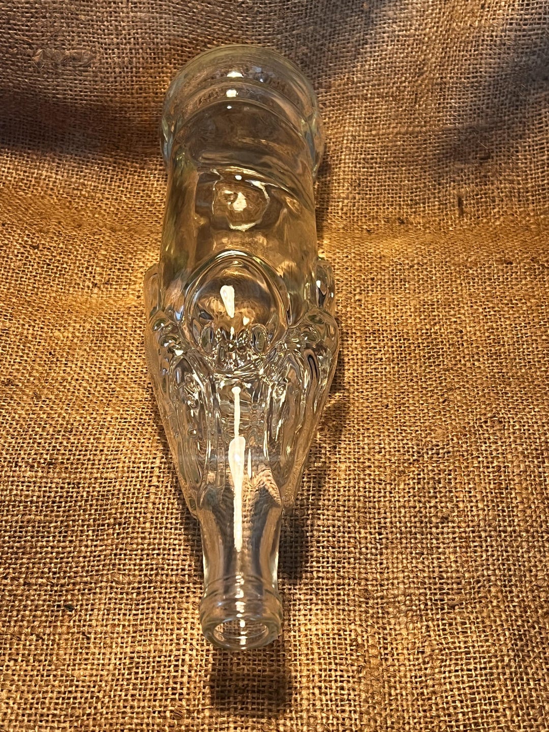 Original HOMARD LOBSTER SHAPED Clear Glass Wine Bottle by the Wheaton ...
