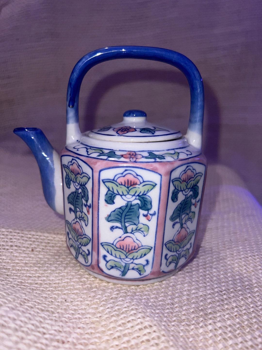 Adorable Teapot Ben Rickert Signed Beautiful Colors Individual Tea or ...