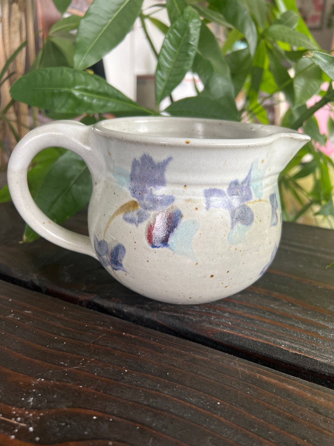 Vintage Handmade Pottery Pitcher 4.5 Tall Beautiful - Etsy