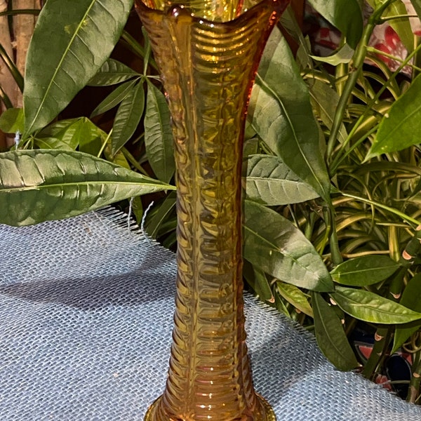 Amber Vase - Etsy