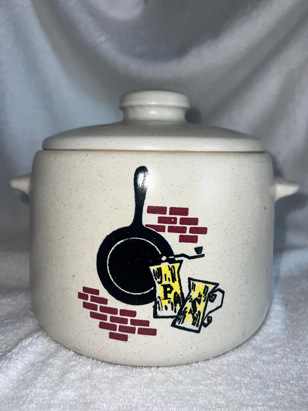 Vintage USA West Bend Pottery Bean Pot With Lid Great Condition 5” Tall ...