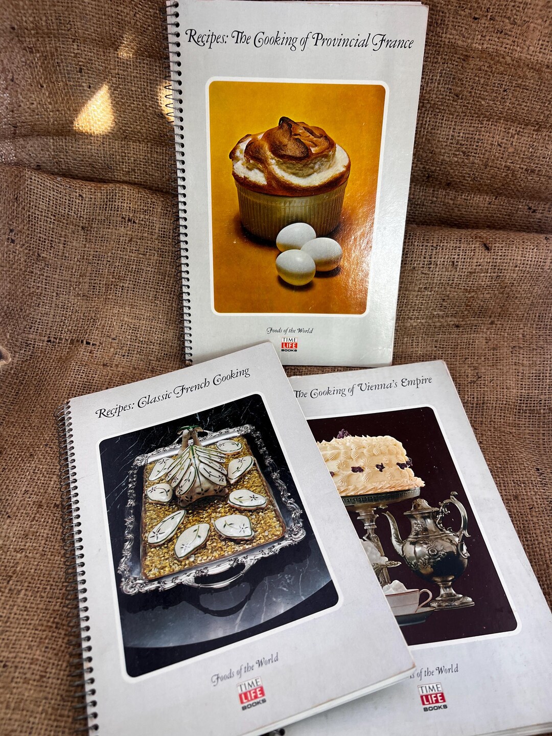 FRENCH COOKBOOKS Set of 3 Foods of the World 1968 1970 Vintage Spiral ...