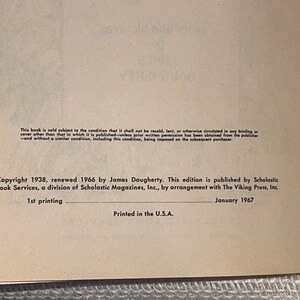 Vintage Book Andy and the Lion by James Daugherty 1967 1ST Scholastic ...