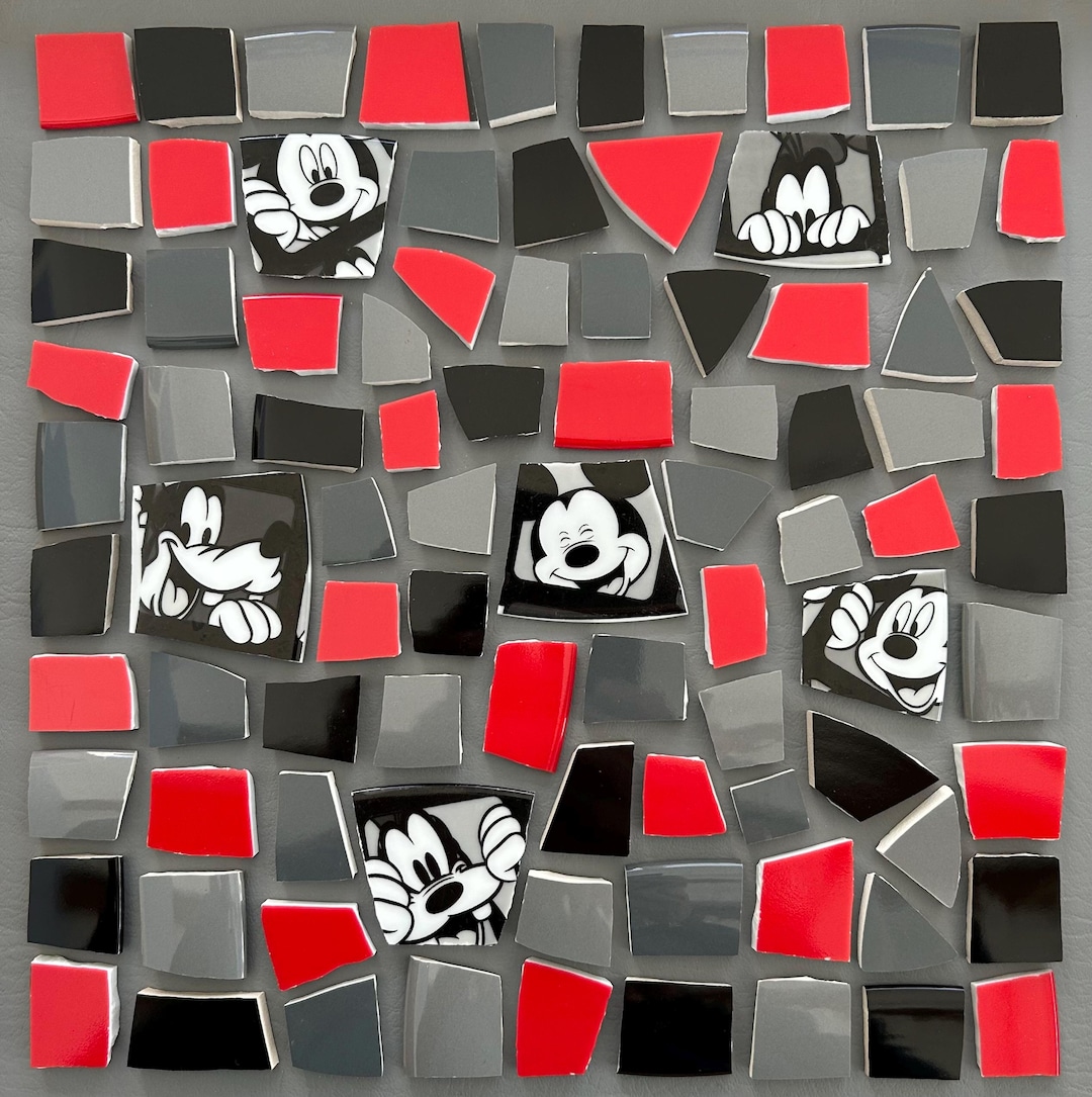 Mickey Mouse Theme Mosaic Tiles, Disney Theme Mosaic Tiles, Mosaic Tile ...