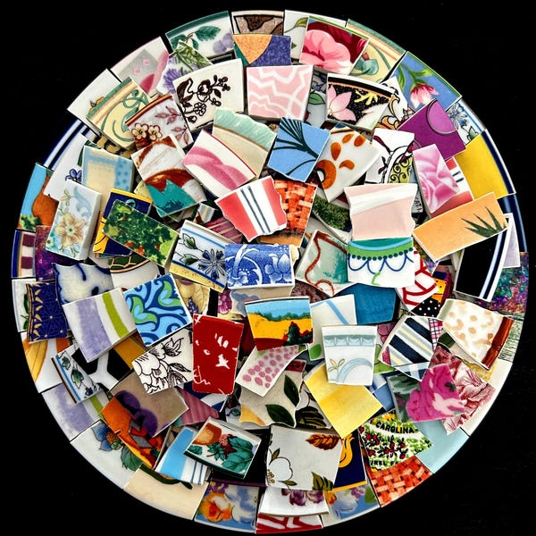 Mosaic Broken China - Etsy