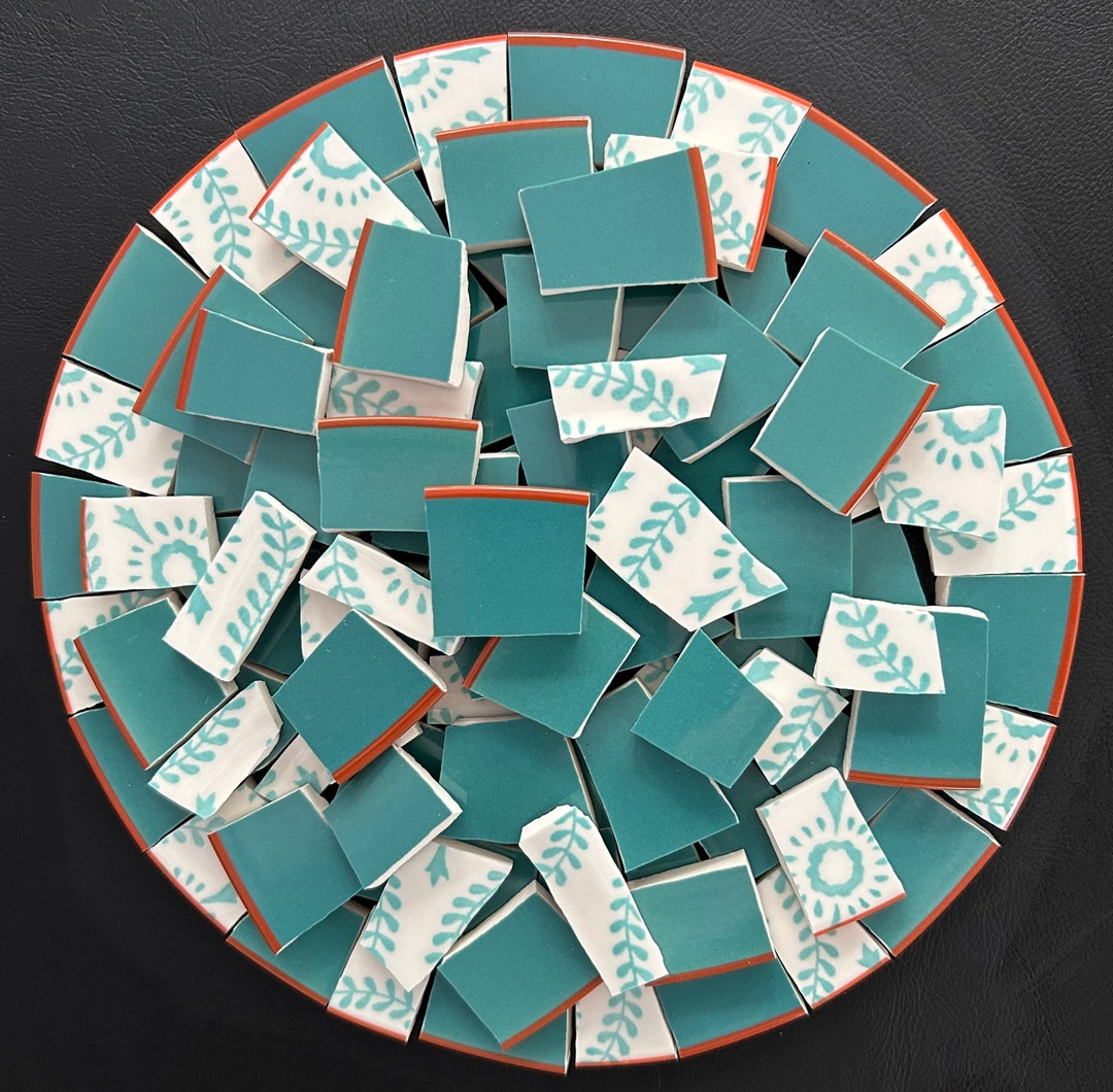 Mosaic Tile Pieces, Broken China Plates, DIY Mosaic Supplies, Ceramic ...